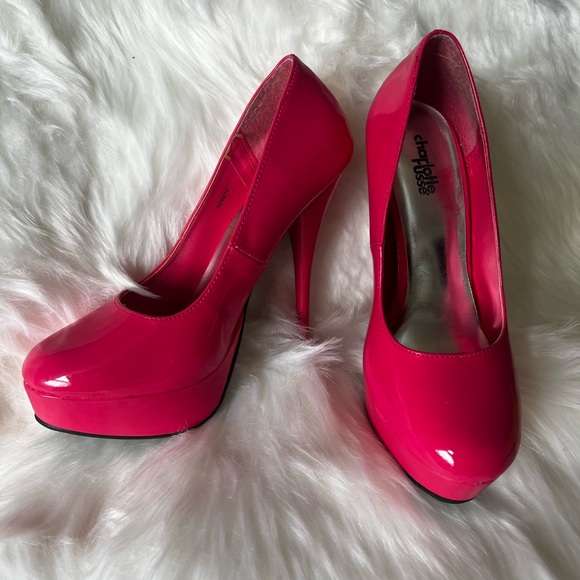 Charlotte Russe | Shoes | Charlotte Russe Hot Pink Platform Heel | Poshmark